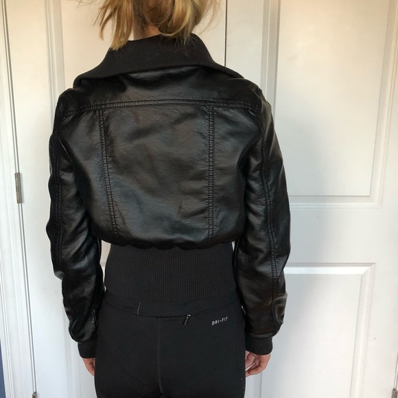 Jackets & Coats | Crop Leather Jacket | Poshmark